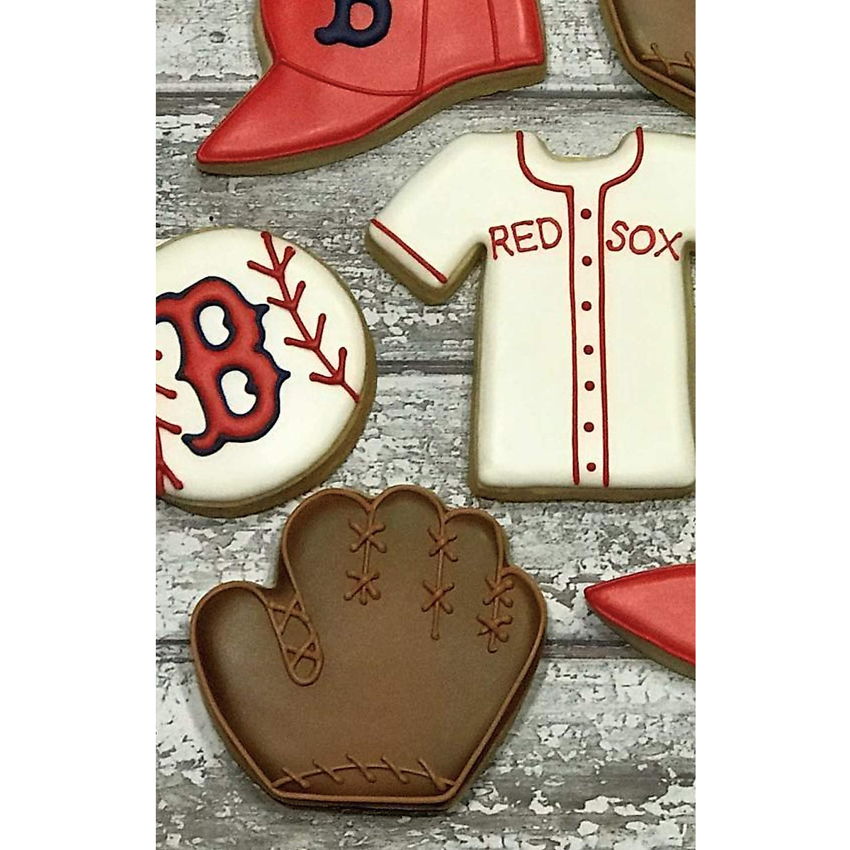 Baseball Cookie Cutters 3-Pc. Set Made in the USA by Ann Clark, Baseball Glove, Baseball Hat, Baseball