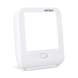 Verilux HappyLight VT10 Compact Personal, Portable Bright White Light 10,000 Lux Therapy Lamp with 20 sq. in. Lens Size