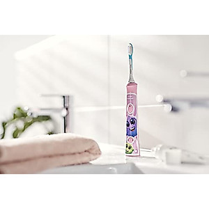 Philips Sonicare for Kids 3+ Bluetooth Connected Rechargeable Electric Power Toothbrush, Interactive for Better Brushing, Pink, HX6351/41