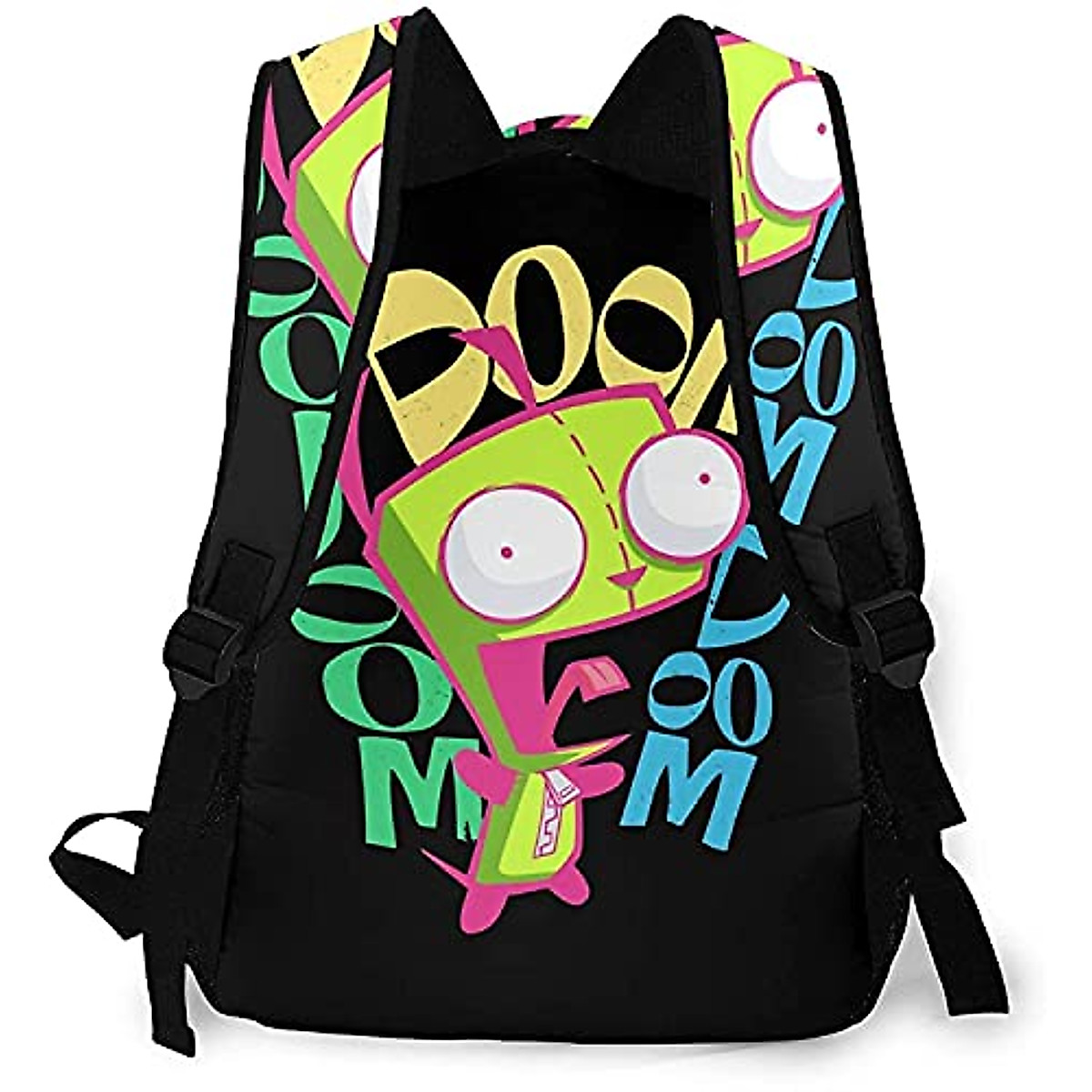 Invader Zim Backpack Laptop Travel Bag Durable Waterproof for School College Student Knapsack