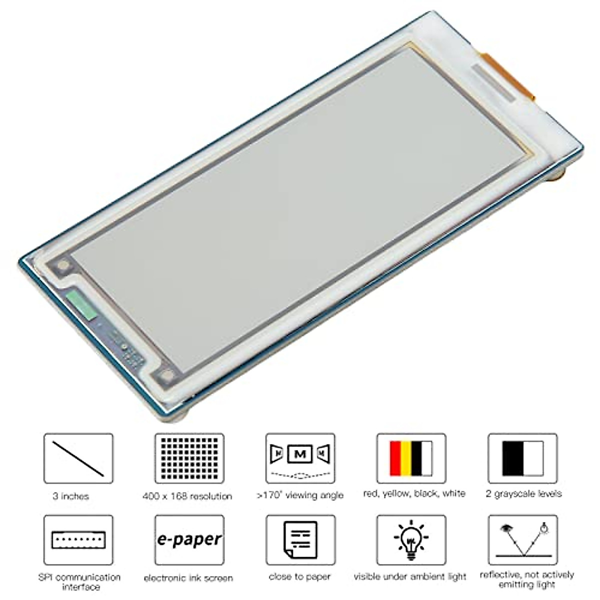 FECAMOS E Paper Screen Display Module, E Paper Electronic Screen Panel Professional PCB for Readers