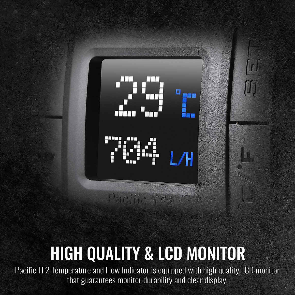 Thermaltake Pacific TF2 G1/4 Copper Core Construction TT RGB Plus Software Monitoring Celsius/Fahrenheit Temperature and Flow Indicator CL-W275-CU00SW-A
