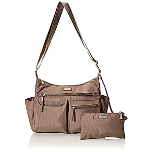 Baggallini womens New Classic Heritage With Rfid Phone Wristlet Anywhere Large Hobo, Portobello Shimmer, One Size US