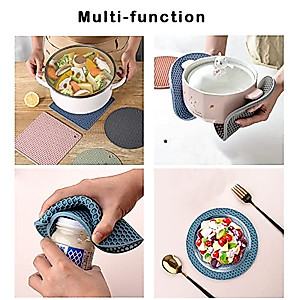 Large Jar Opener Gripper Pad 4PCS, Jar Opener for Seniors with Arthritis&Weak Hands,Bottle Opener,Non-Slip Jar Lid Opener Kitchen Coasters Heat Insulation Pad