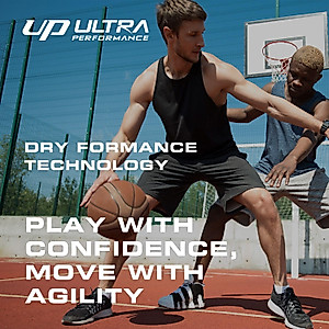 Ultra Performance 5 Pack Mens Shorts, Athletic Gym Shorts Workout Basketball Shorts for Men, 3X