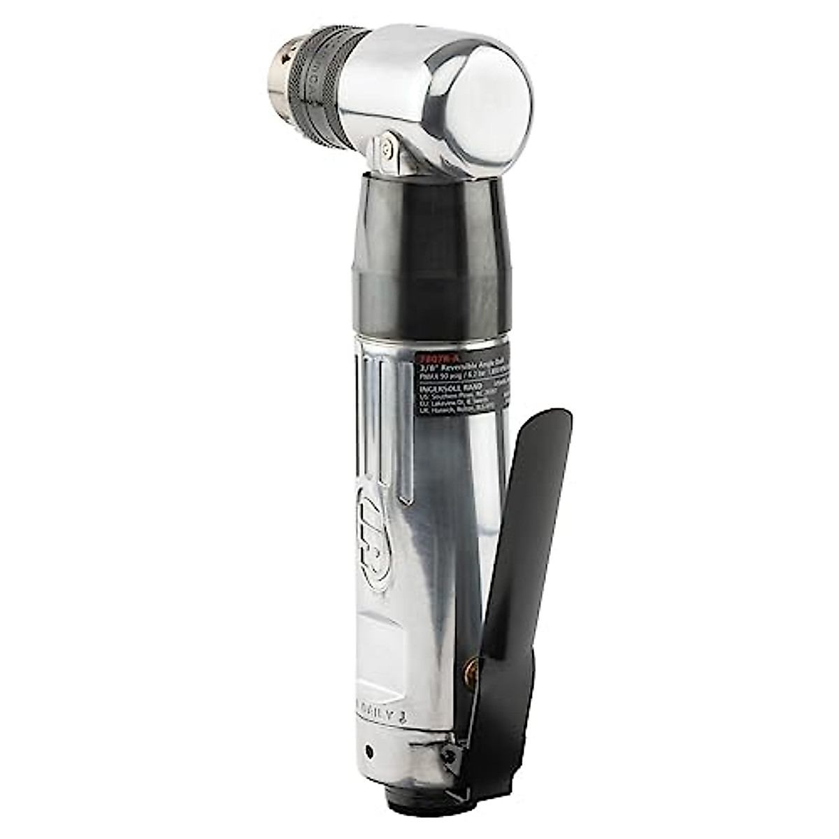 Ingersoll Rand 7807R-A - 3/8" Keyed Chuck, Right Angle Reversible Air Drill, 1800 RPM, 0.33 HP