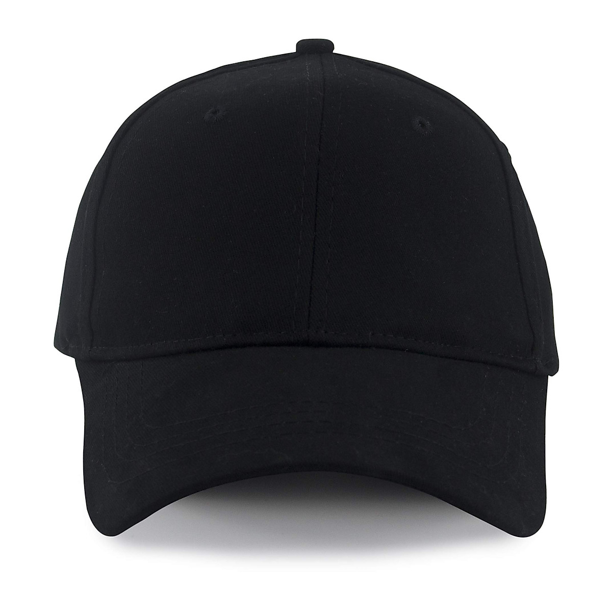 Muryobao Womens Ponytail Baseball Cap Messy High Bun Ponycap Adjustable Snapback Summer Sun Hat Plain Trucker Dad Hat Cotton Black