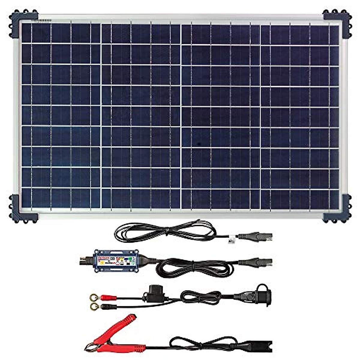 Optimate Solar Duo 40W, TM522-D4, 6-Step 12V / 12.8V 3.3A Weatherproof Solar Battery Saving Charger & maintainer