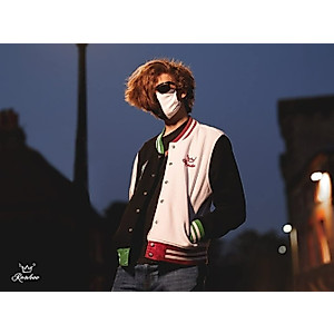 LSPWAFAEF Ranboo New Logo Dream Team SMP Long Sleeve Varsity Jackets Women Men Baseball Uniform Button Jacket (Jl03194a01-b308,XXL)