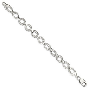 IceCarats 925 Sterling Silver Link Chain Bracelet 7.5 inch