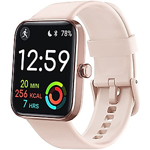 aeac Smart Watch for Women Men,1.69" Touch Screen Fitness Tracker for iPhone Android Phone IP68 Waterproof,Finess Watch with Step Calorie Counter Sleep Monitoring Pedometer Watches