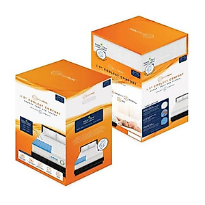 SensorPEDIC 1.5-Inch Coolest Comfort Memory Foam Bed Topper, California King, White