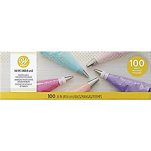 Wilton 16-Inch Easy-Grab Disposable Decorating Bags, 100-Count