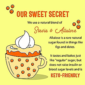 SWEET LOGIC Keto Baking Mix | Delicious Keto Baked Goods With Just 1-2G Net Carbs Per Serving | Gluten Free, Naturally Sweetened Low Carb, Diabetic Friendly | (Carrot Cake)