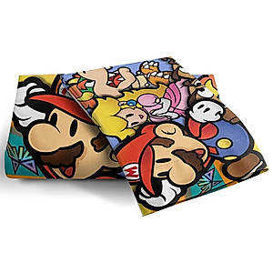 NICHIYOBI Redcap Beard Plumber Bros Game Movie Duvet Cover Set 3D Bedding Comforter Cover 3 Pcs (1 Duvet Cover+2 Pillowcases) Bedding Set (07,Queen-90x90in+20x30in*2)