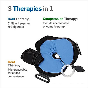 NatraCure Hot or Cold Therapy Shoulder Ice Pack Wrap, Shoulder Brace for Shoulder Pain Relief - (Heating Pad for Rotator Cuff Injuries, Surgery, Gym Injuries, Baseball, Pitching Injuries) - 6032