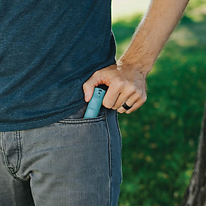 Zarc Vexor Police Strength Pepper Spray, Flip-Top Finger Grip, 20+ Shots, 10-12 Ft. Range - Two Pack (Teal)