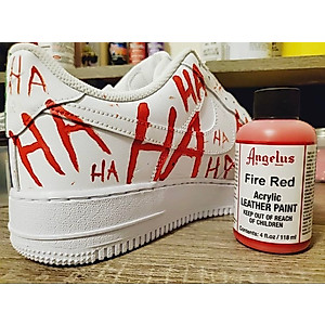 Angelus Leather Paint 4oz-Fire Red (Original Version)