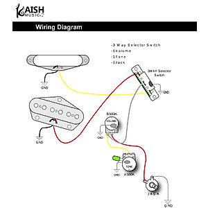 KAISH Heavy Duty 3 Way Guitar Pickup Lever Switch Pickup Selector Switch for Strat Tele with 3 Plastic Tips