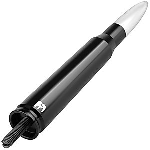 ONE250 50 Cal Caliber Bullet Style Antenna, Compatible with All Dodge RAM Trucks (RAM 1500, RAM 2500 or RAM 3500 1994-2024) - Designed for Optimized FM/AM Reception (White)