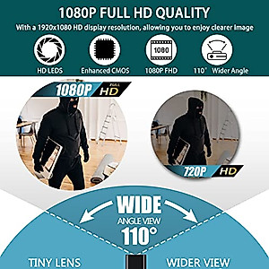 Mini Spy Camera Hidden Camera Charger, 1080p FHD Nanny Cam, Small Camera, Hidden Cameras, Loop Recording, Motion Detection, Wide Angle, Easy to Use, 32G SD Card Included (Black)