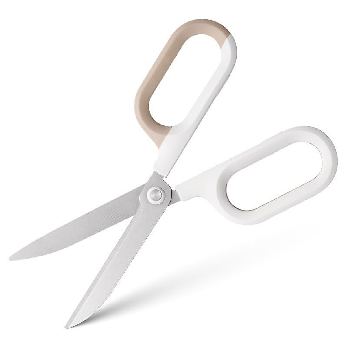 Multipurpose Office Craft Scissors for DIY Art and Craft,Comfort-Grip Handles, Sturdy Sharp Scissors (White)