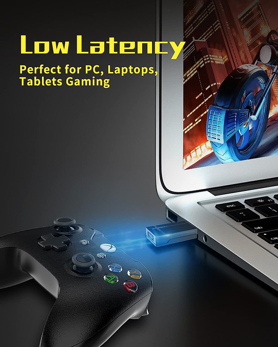 OLCLSS Wireless USB Adapter, Compatible with Xbox Controllers, Low Latency, Faster Data Transmission, 100% Satisfied
