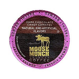 Moose Munch Coffee by Harry & David, 100 Single Serve Cups (Dark Chocolate Candy Caramel)