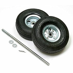 Global Industrial Replacement Pneumatic 10" Hand Truck Wheel Kit