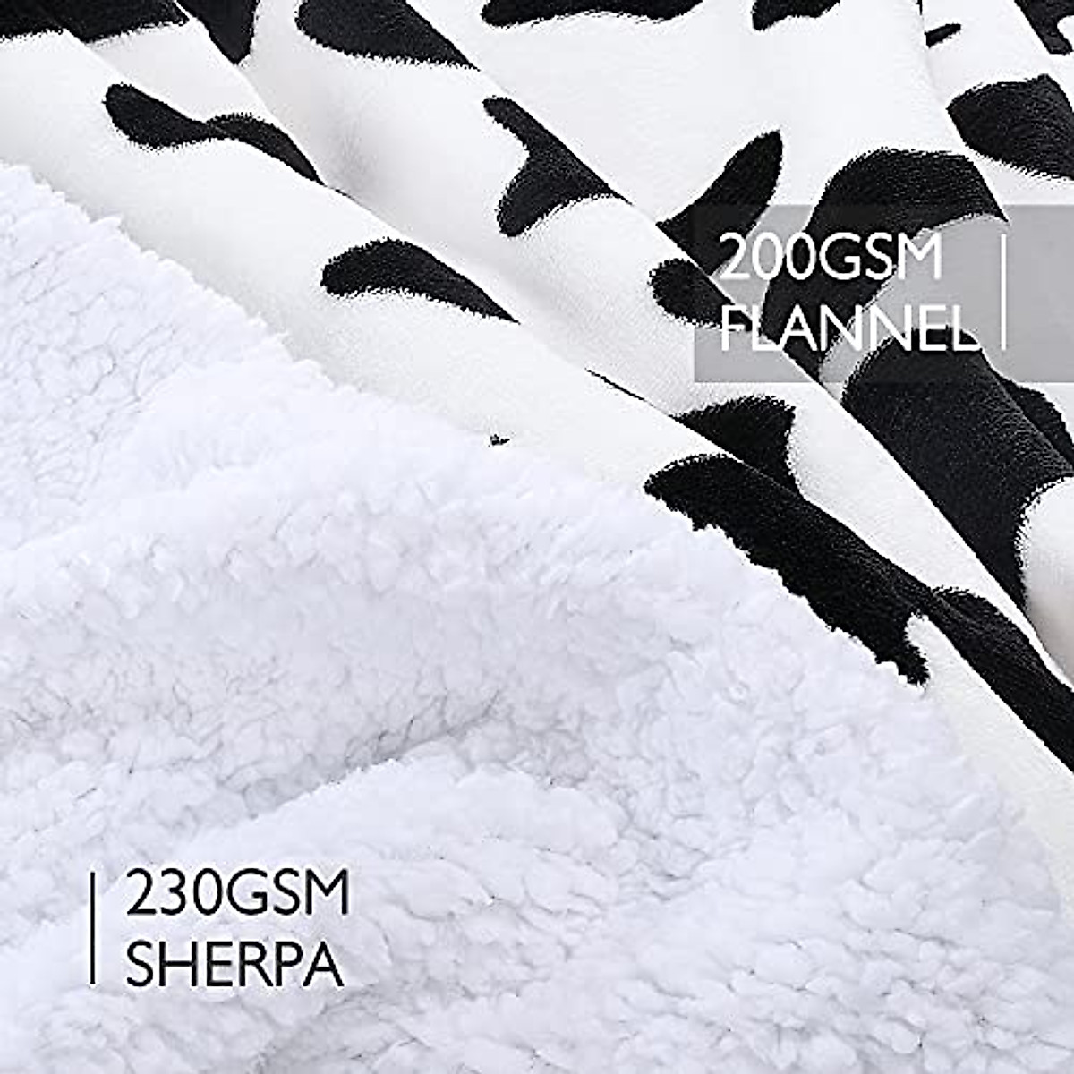 Catalonia Cow Print Full Body Blanket Hoodie Sweatshirt, Extra Long Oversized Comfortable Sherpa Lounging Pullover for Adults, Gift for Her