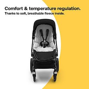 Bugaboo, Midnight Black Footmuff - All-Season, Waterproof, Polyester Stroller Accessory