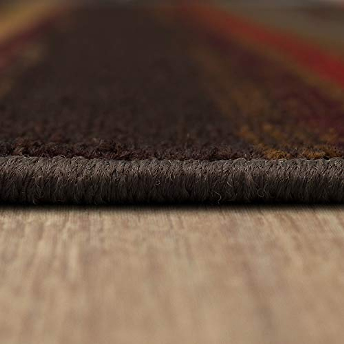 Mohawk Home Avenue Stripe Area Rug, 7'6" x 10', Brown/Tan