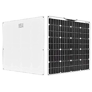 Socentralar Flexible Solar Panel 100W 12V, Monocrystalline Solar Panel 100 Watt, Portable Solar Panels Outdoor Power Charger,for Homes, RV, Boat, Uneven Surfaces