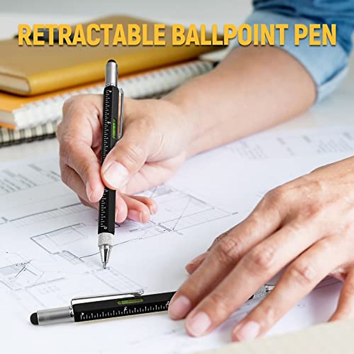 BIIB Gifts for Men, Multitool Pen Dad Gifts for Men, Birthday Gifts for Men, Cool Stuff Tools Gadgets for Men, Mens Gifts for Boyfriend, Husband, Grandpa, Him, Gifts for Men Who Have Everything