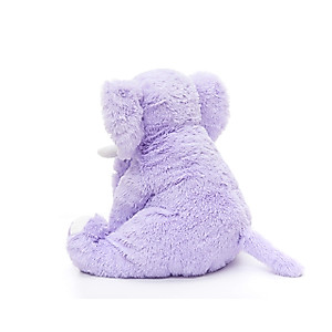 Toys Studio 19.6 Inch Stuffed Elephant Animal Soft Giant Elephant Plush Gift for Girls, Boys (Purple)…
