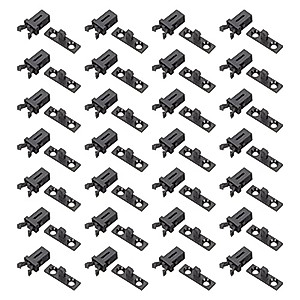 Cabilock Trash Can Plastic Lock Self- Locking Switch Replacement Garbage Bin Clip Clamp Push- Type Press Fittings Buckle for Home Kitchen Garbage Basket Waste Bin