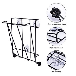 codree 9x6.7 Inch Large Ice Scoop Holder Heavy Duty-Foldable Stainless Steel Ice Scoop Holder for Counter Top Ice Maker Freezer Refrigerator Kitchen Bar Party Event, Dishwasher Safe(L)