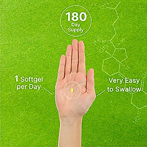 DEAL SUPPLEMENT Vitamin D3 K2 Softgel, 180 Counts, 2-1 Complex, Vitamin D3 5000 IU & Vitamin K2 MK7, Promotes Heart, Bone & Teeth Health - Very Easy to Swallow