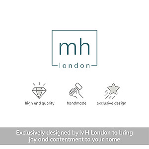 MH London Bond Wooden Triangle End Table - Exclusively Designed Modern Small Side Table. Hand Crafted - Wooden Side Table - Contemporary Design for Small End Tables for Bedroom and Living Room