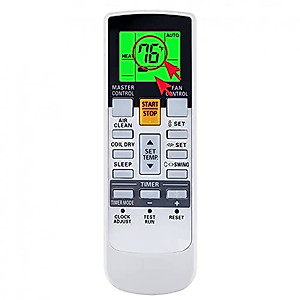 Replacement for Fujitsu Air Conditioner Remote Control Ar-Rah2u Ar-Rah1u Ar-Rae2u Ar-Rae1u Ar-Ry3 Ar-Ry4 Ar-Ry5 Ar-Ry6 Ar-Ry7 Ar-Ry10 Ar-Ry11 Ar-Ry12 Ar-Ry14 Ar-Ry15 Ar-Ry16 Ar-Ry17 Ar-Ry19 ... A