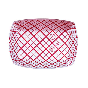 Southern Champion Tray 0409 #50 Southland Paperboard Food Tray, 1/2 lb Capacity, Red Check (Case of 1000)