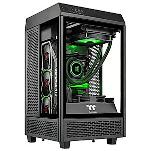 Thermaltake Reactor 370 Liquid-Cooled PC (AMD Ryzen 5 5600X, RTX 3070, 16GB RGB 3600Mhz DDR4 ToughRAM RGB Memory, 1TB Gen4 NVMe M.2, WiFi, Win 10 Home) Gaming Desktop Computer TW1B-B550-R37-LCS