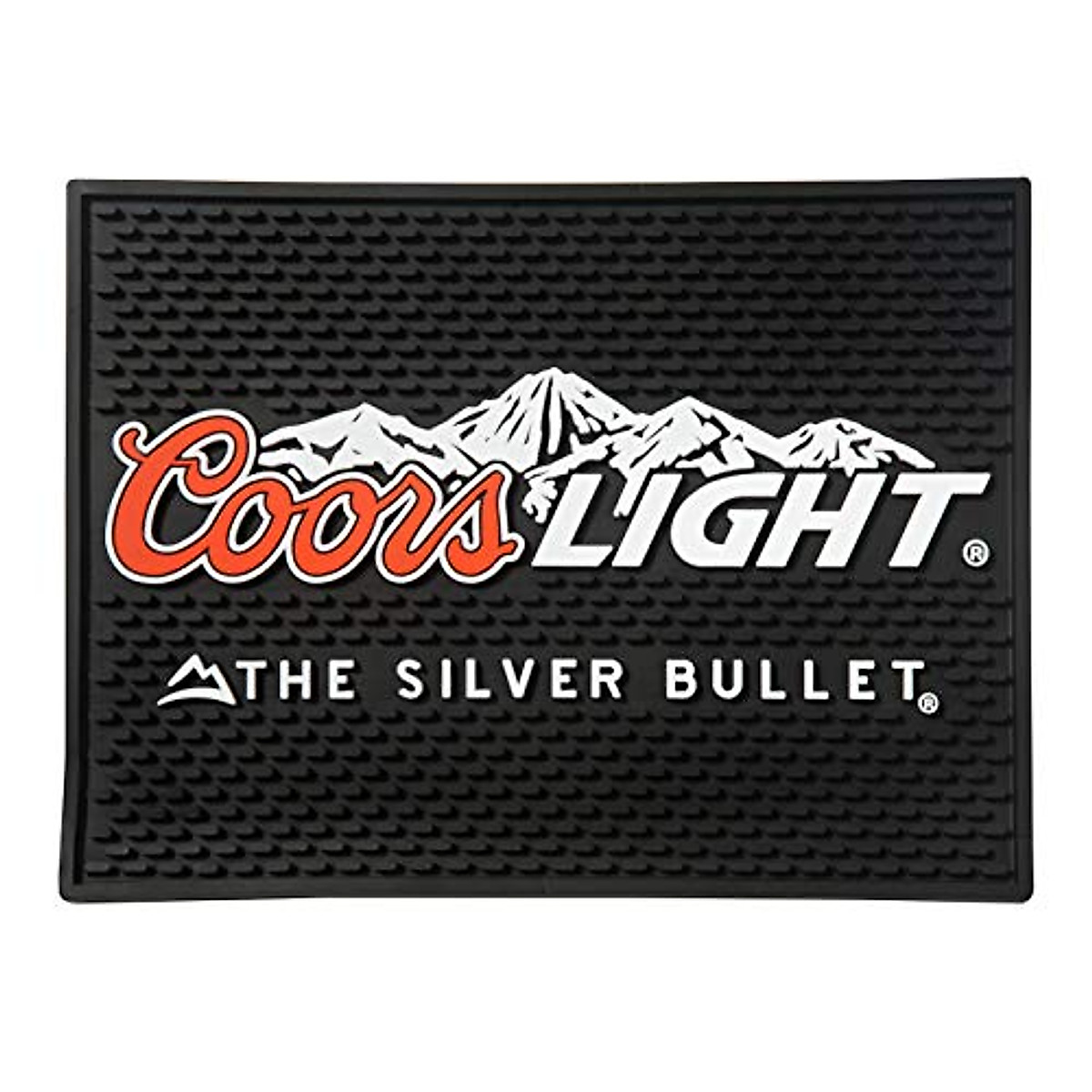 Coors Light The Silver Bullet Bar Mat Professional Spill Mat Wait Station Drip Mat 12x9 Coaster