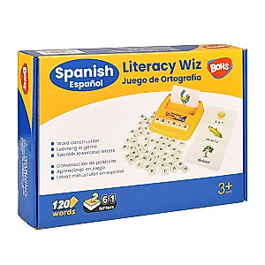 BOHS Spanish Literacy Wiz Spelling Game - Espanol Lower Case 60 Flash Cards - Preschool Language Learning Educational Toys