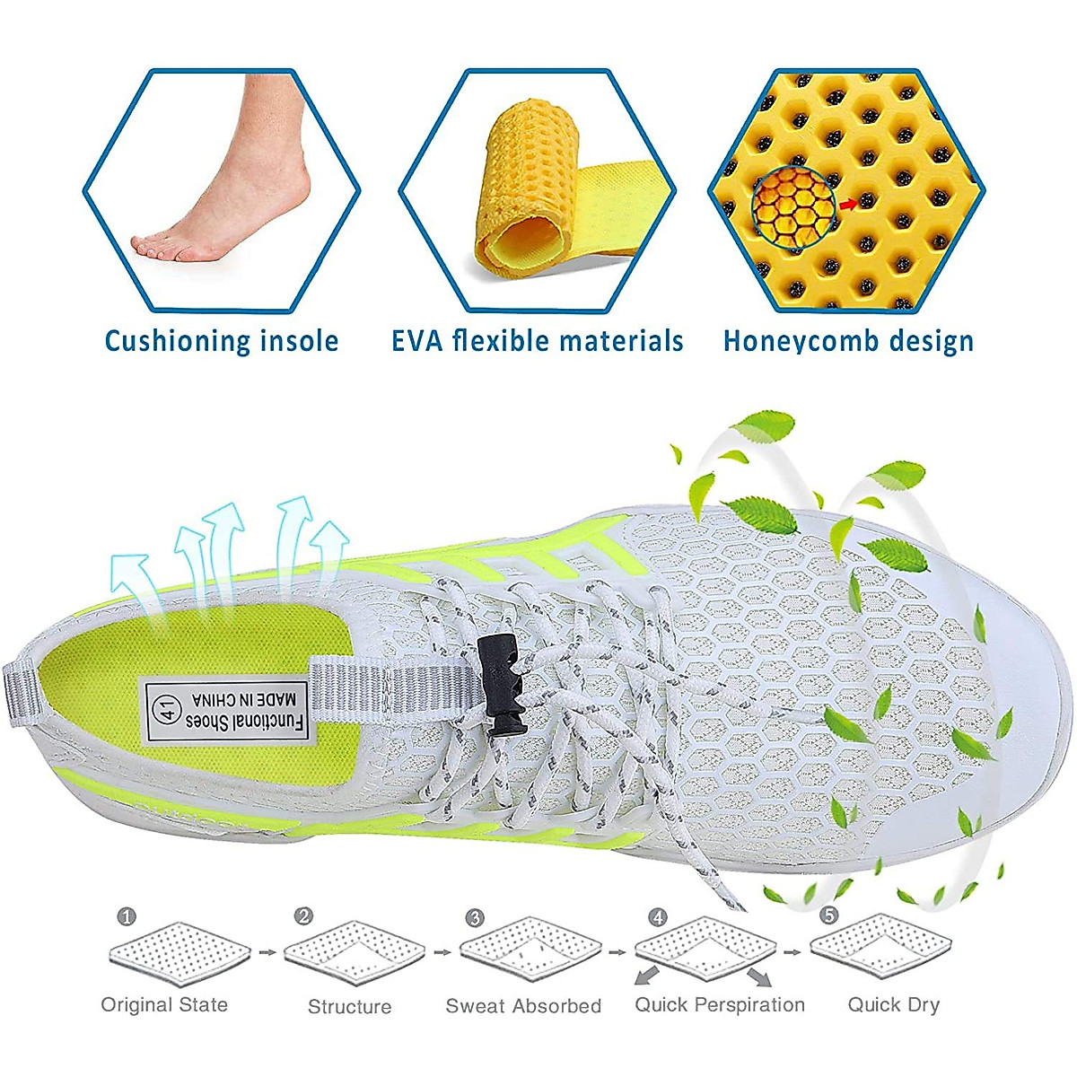 MAYZERO Water Shoes Men Women Swim Surf Shoes Beach Pool Shoes Wide Toe Hiking Aqua Shoes Winter House Slippers