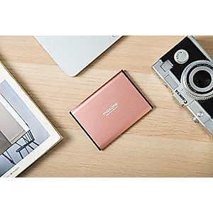 Maxone 320GB Ultra Slim Portable External Hard Drive HDD USB 3.0 for PC, Mac, Laptop, PS4, Xbox one - Rose Pink