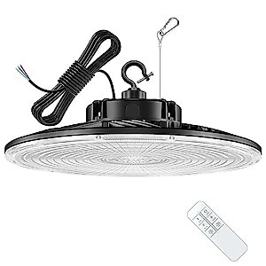 UFO LED High Bay Light 150W 22,500LM AC100-277V Low Bay LED Lights 0-10V Dimmable 5000K Daylight UFO LED Shop Lights UL/DLC Listed 6' Cable Alternative to 600W HPS/HID for Garage Factory Warehouse