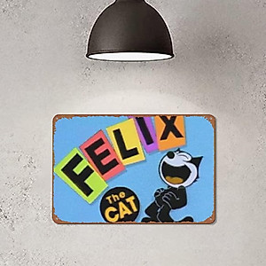 Felix the Cat (TV Series) Poster Bar Club Man Cave Living Room Kitchen Garage Bathroom Home Art Wall Decoration Plaque, 8Inch X 12Inch