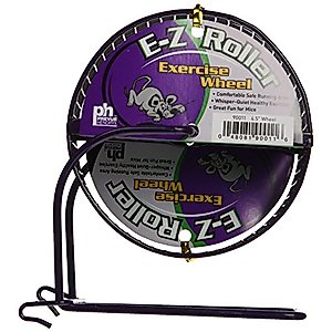 Prevue Pet Products SPV90011 Wire Mesh Mouse Wheel Toy for Small Animals, 4-1/2-Inch, Colors Vary