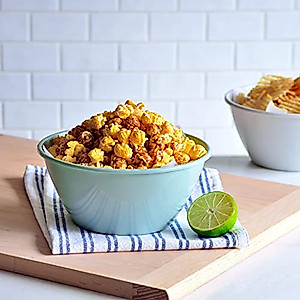 Youngever 50 Ounce Plastic Bowls, Large Cereal Bowls, Large Soup Bowls, Set of 9 (9 Urban Colors)